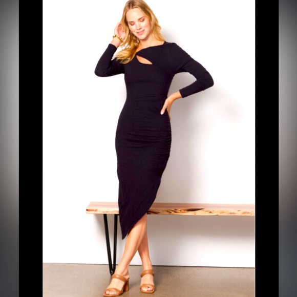 Sundry | Dresses | Sundry Draped Cut Out Dress | Poshmark